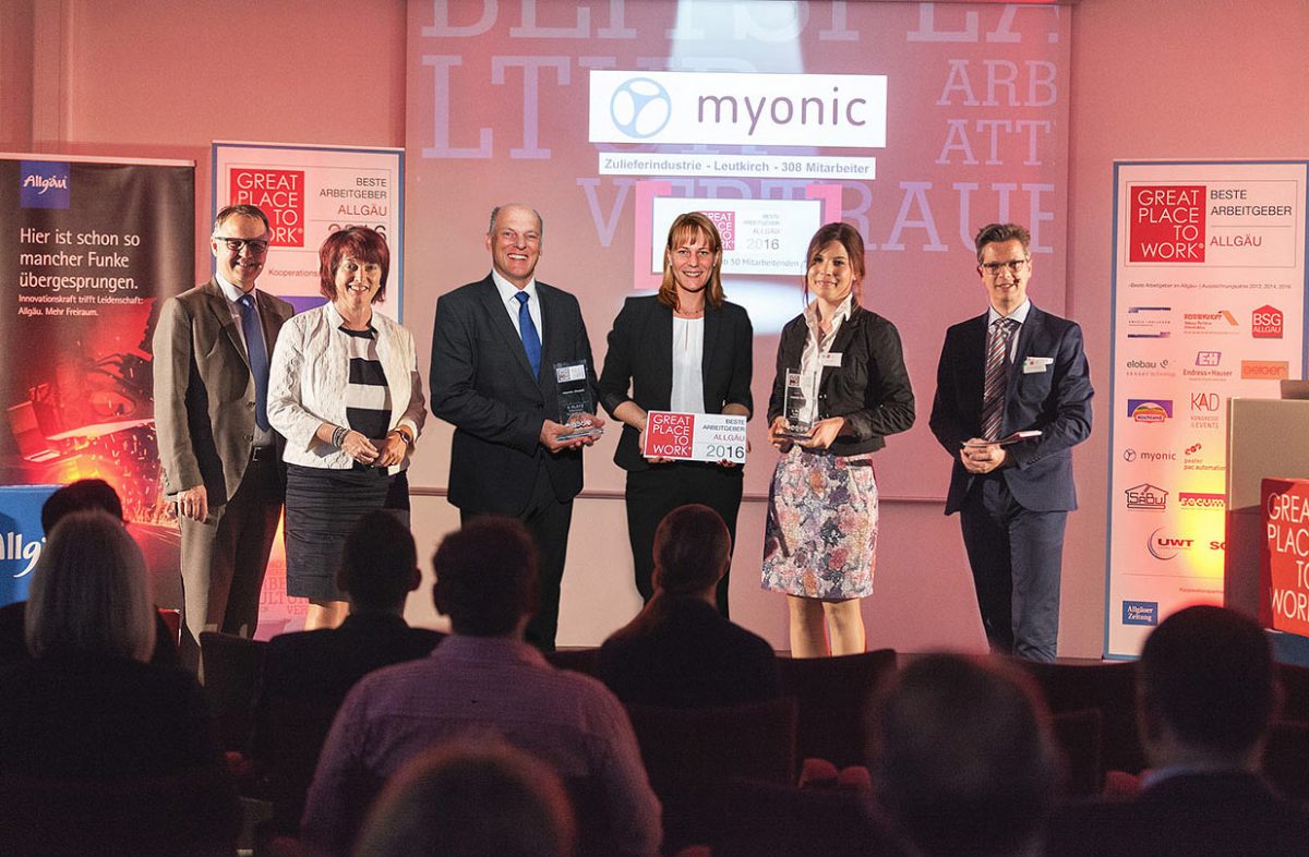 myonic GmbH einer der besten Arbeitgeber im Allgäu! | myonic GmbH